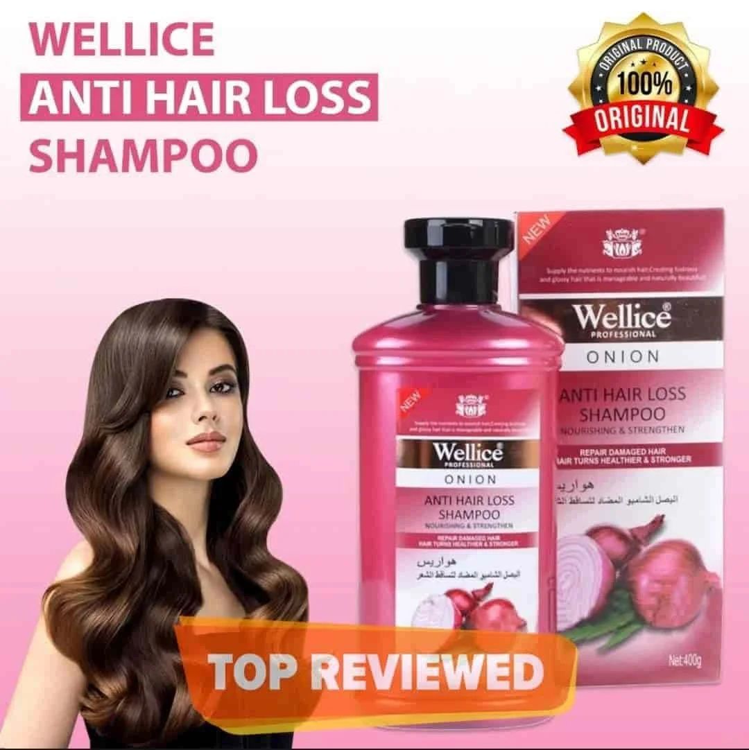 Original Wellice Onion Anti Hair Loss Shampoo 400ml – Arooj.PK